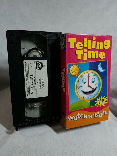 TELLING TIME WATCH 'N' Learn VHS VCR Video Ages 3-6 Education Home ...