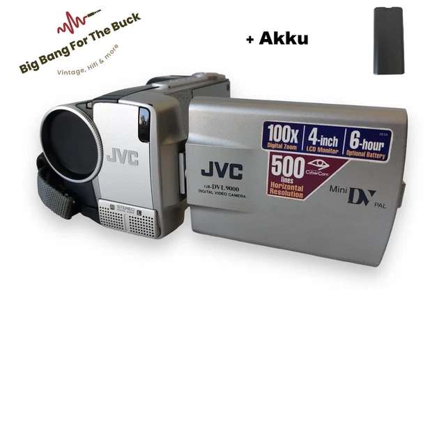 JVC GR-DVL9000 MINI DV PAL Digital Video Camera Handycam Kamera Silber Defekt EUR 34,90 ...