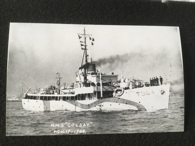 HMS COLSAY - Sunk in WW2 - British Royal Navy - Boat - Photograph ...