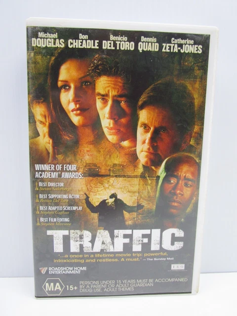 TRAFFIC, MICHAEL DOUGLAS, VHS Tape, Vintage Video, Movie, MA15+ 2000 ...