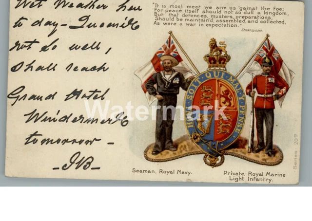1954. ROYAL NAVY & RMLI. . Edwardian. Undivided. C W Faulkner & Co EUR ...
