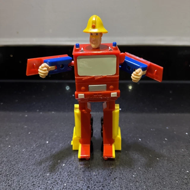 FIREMAN SAM RED Fire Engine Transforming Figure Toy Cbeebies £4.99 ...