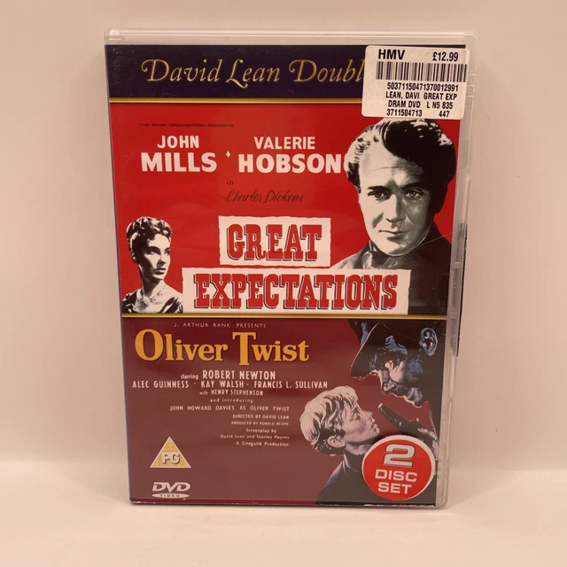 DAVID LEAN DOUBLE Bill DVD - Great Expectations/Oliver Twist - New ...