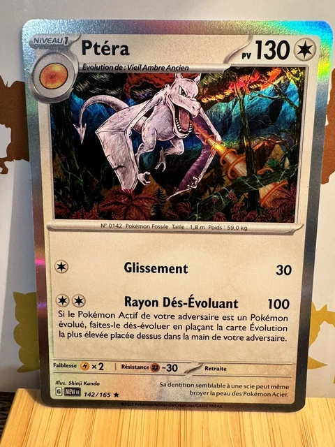 CARTE POKÉMON PTERA 141/165 Holo ÉCARLATE ET VIOLET MEW 151 FR Neuf EUR ...
