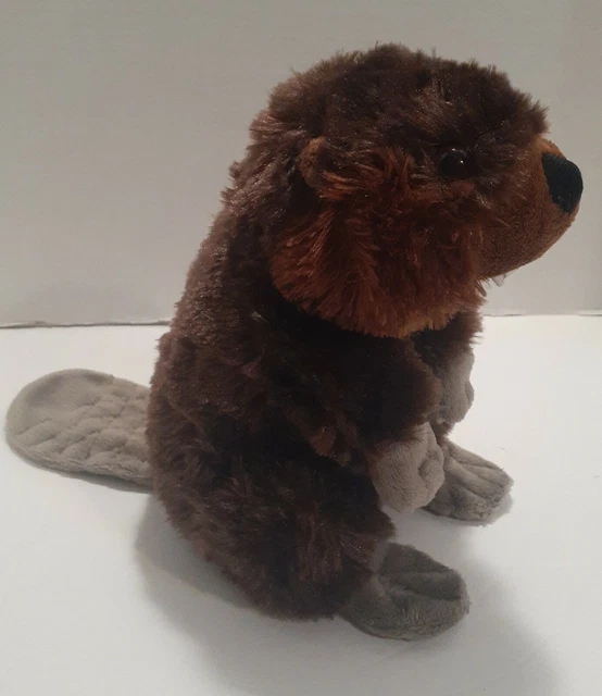 WILD REPUBLIC CUDDLEKINS Beaver Plush 9" Realistic Stuffed Animal £18. ...