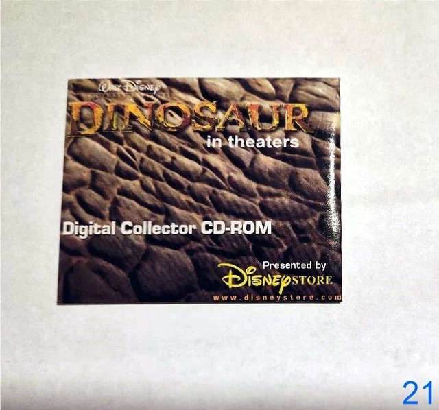 DISNEY'S DINOSAUR - Digital Collector CD-Rom - Disney Store Promo - New ...