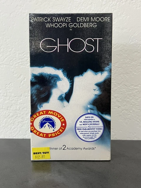 NEW SEALED GHOST 1990 Movie Paramount VHS Tape Patrick Swayze Demi ...