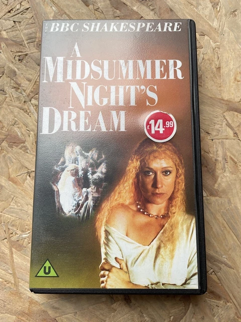 A MIDSUMMER NIGHTS dream vhs bbc Shakespeare Helen mirren £19.99 ...