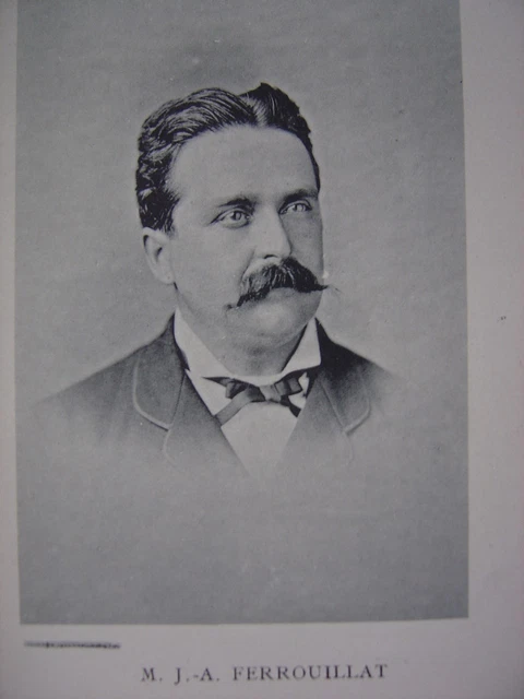 PORTRAIT PHOTOTYPIE DE Jean Auguste FERROUILLAT Né à Lyon EUR 9,90 ...