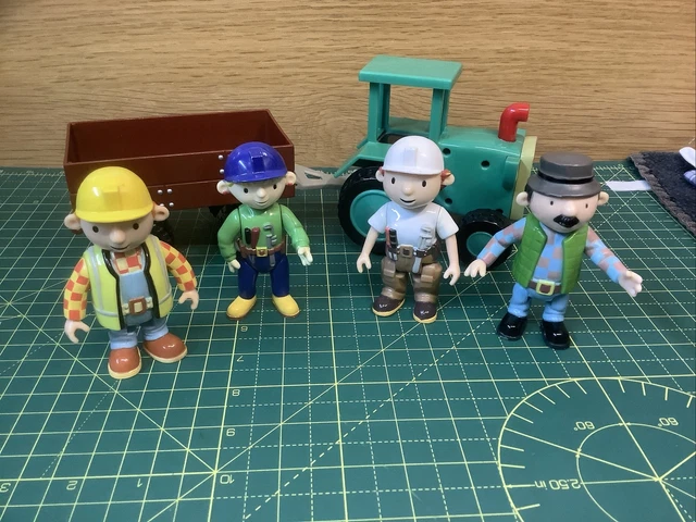 BOB THE BUILDER Figures with Travis and a Tractor Trailer VGC £20.00 ...