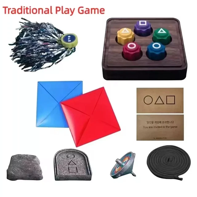 NETFLIX SQUID GAME 2 Six Legs Korea Traditional Games Play Set Pre ...
