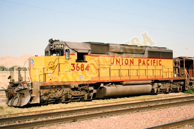 VTG 1994 TRAIN Slide 3684 UP Union Pacific Engine Victorville CA X3C097 ...