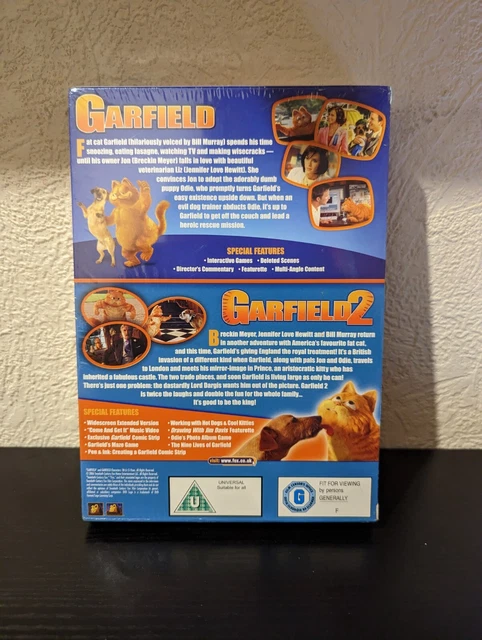 GARFIELD - THE Movie/Garfield 2: A Tale Of Two Kitties [DVD] New Sealed ...
