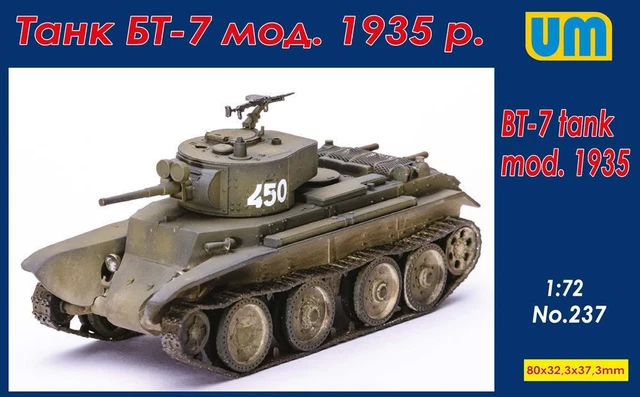 UNIMODELS 1:72 UM237 BT-7 tank mod.1935 - NEU EUR 18,53 - PicClick DE