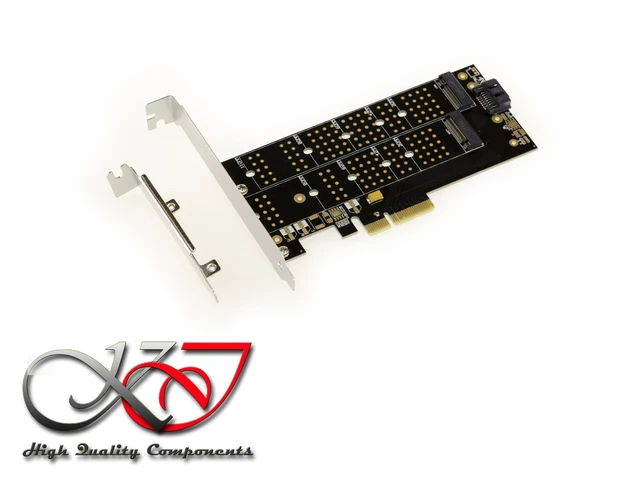 CONTROLLER CARD PCIE for SSD M.2 - M2 SATA + M2 Pcie Ahci Or Nvme $37. ...