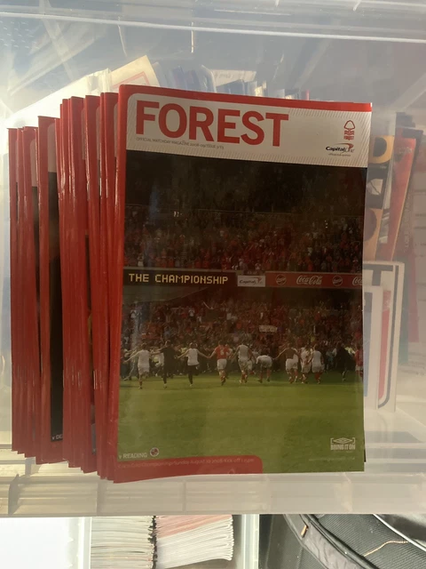 NOTTINGHAM FOREST - 2008/2009 Season - Full Set Of Home Programmes £10. ...