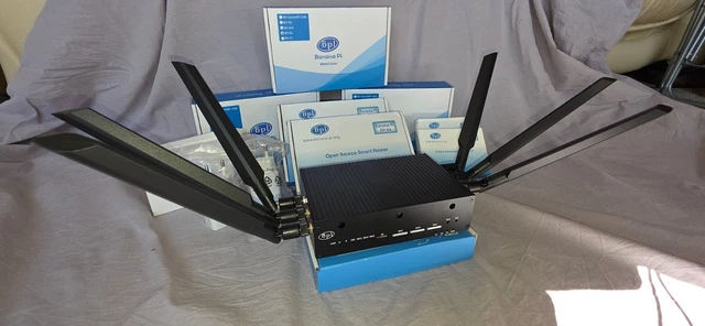 BANANA PI BPI-R4 (8GB) WiFi 7 Router SBC – 4×1GbE + 2×10Gb SFP+ Built ...