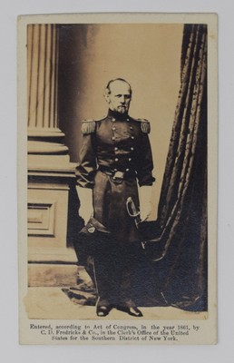 CIVIL WAR CDV — Union General Don Carlos Buell w/ Sword — Fredricks ...