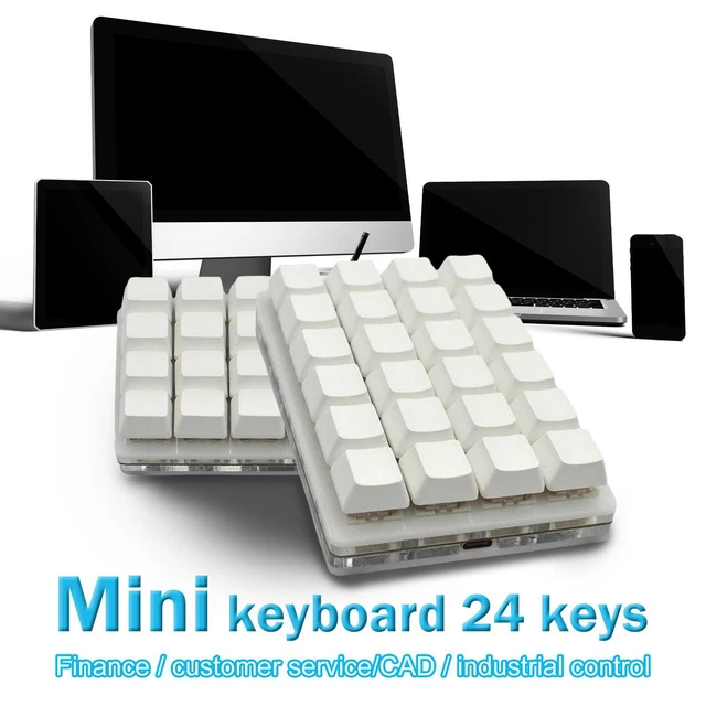 24-KEY KEYPAD MECHANICAL Keyboard Custom Shortcut Programmable Free E9O3 Z8D8 EUR 25,90 ...