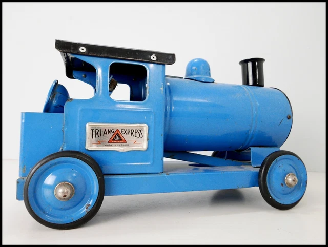 VINTAGE TRI-ANG EXPRESS Train 33cm 1970's Blue Puff £82.88 - PicClick UK