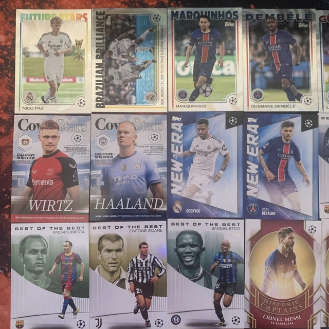 TOPPS UCC FLAGSHIP 24/25 21 Card Bundle Of Inserts, Silver & Future ...
