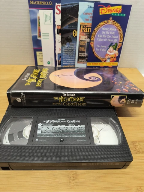 TIM BURTON’S THE Nightmare Before Christmas- Clamshell Original VHS ...