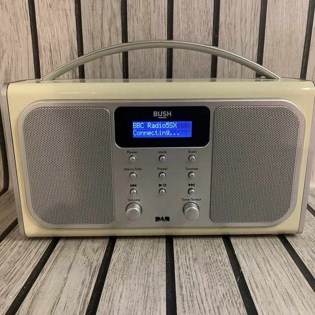 BUSH DAB/FM PORTABLE digital Radio with Bluetooth DAB30 creamy/silver ...