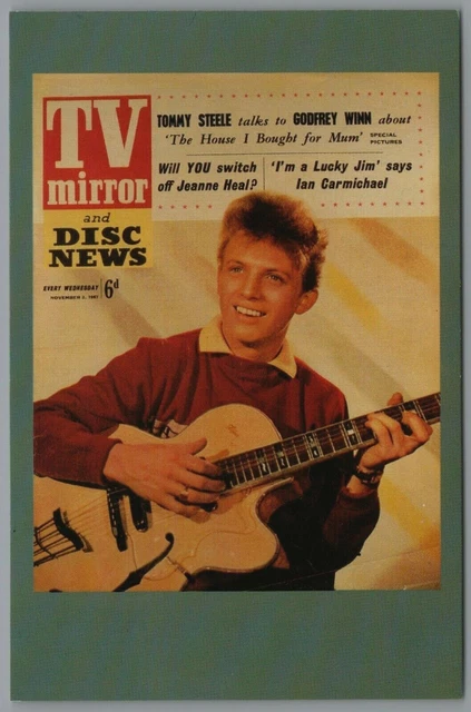 BRITISH ACTOR & Singer Tommy Steele 1957 Nostalgia Series Postcard £5. ...