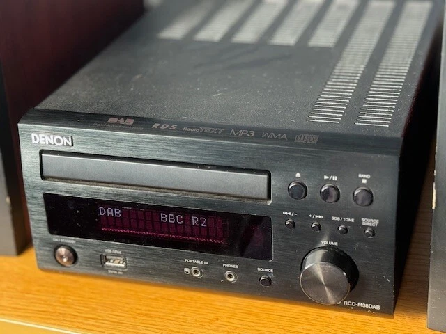 DENON RCD-M38DAB CD/MP3/USB/DAB/FM/AM Micro CD Receiver Amplifier with ...