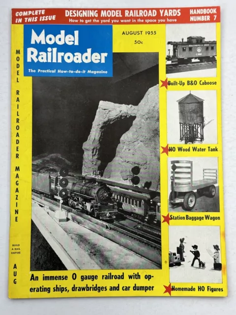 Model Railroader Magazine Aug 1955 How To Railroading Trains