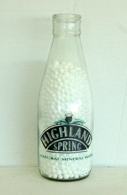 LOVELY OLD & Highland Spring " water advert milk bottle : dairy £6.99 ...