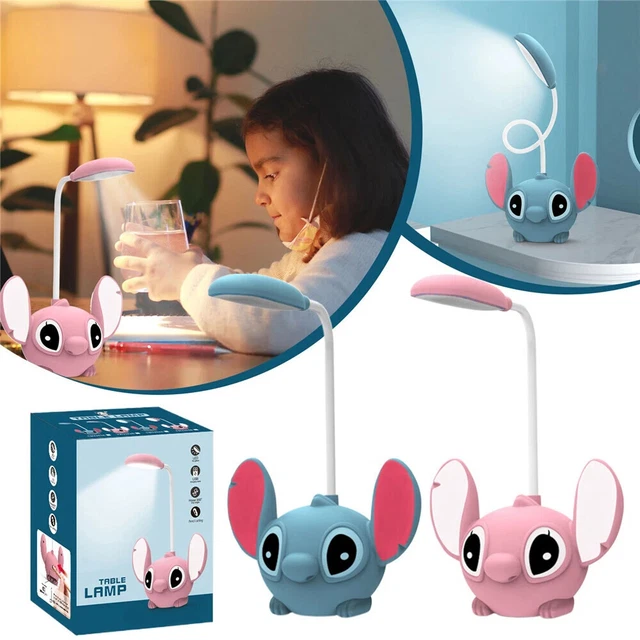 DISNEY STITCH THEMED LED Desk Lamp Features Lilo Sharpener and Storage ...