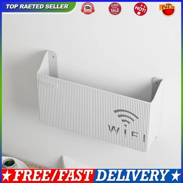 WALL MOUNTED WIFI Router Storage Box Modem Router Cover Router Rack ...