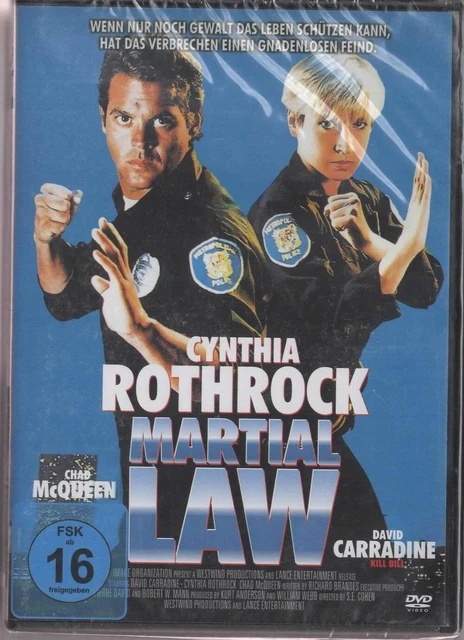 CYNTHIA ROTHROCK MARTIAL Law DVD NEU Chad McQueen David Carradine EUR ...