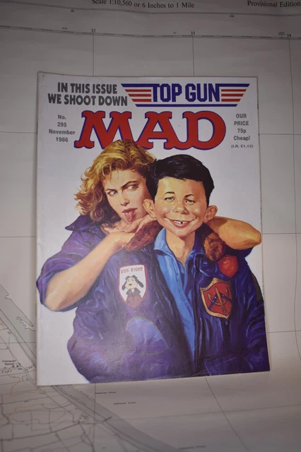 VINTAGE MAD MAGAZINE 1980s UK Issue # 295 Top Gun Cover £10.00 ...