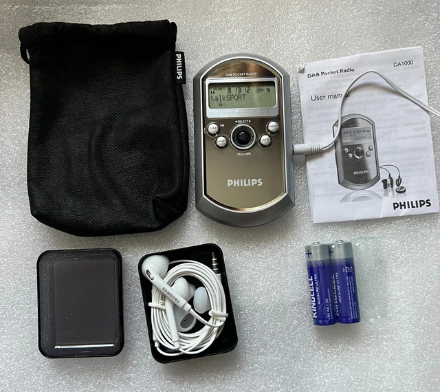 PHILIPS DA1000/05 DAB / FM Pocket Radio. Mint Condition & Perfect ...