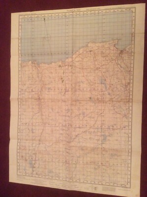 WW2 1940 BRITISH Army Battle of Britain Map Thurso & Reay, Scotland ...