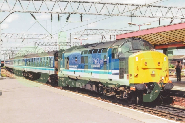 UK DIESEL TRAIN Railway Photograph Of Class 37 Loco 37420. Rm37-1284 £1 ...