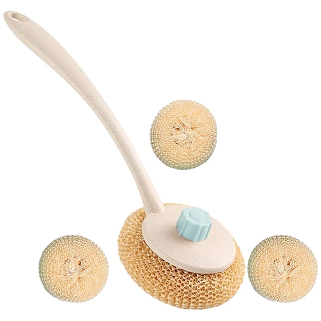 NON- SCRATCH SCRUBBING Pad Mesh Scouring Dish Pads Kitchen Brush ...