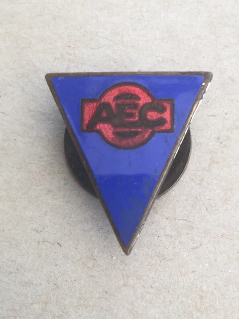 VINTAGE ENAMEL AEC ACLO Bus Coach truck lorry buttonhole lapel badge ...