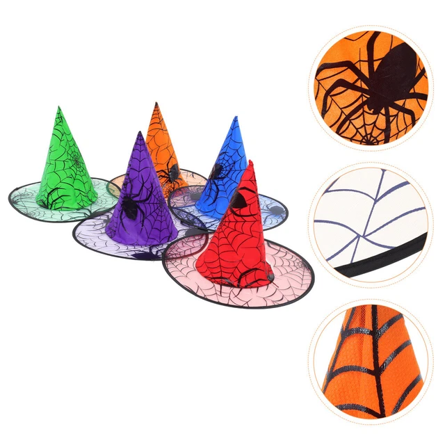 5 PCS ELEGANT Witches Hat Party Halloween Costume Multi-function Cap £9 ...
