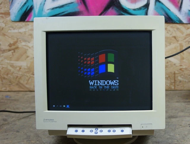 MITSUBISHI DIAMOND P 67Txv Retro Vintage Gaming Crt Monitor *Slight ...