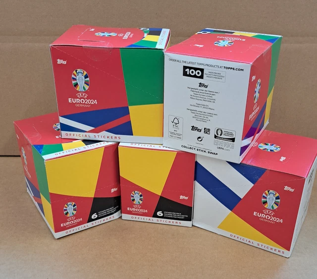 TOPPS UEFA EURO 2024 Stickers, Swiss Version, Display, Box, Album ...
