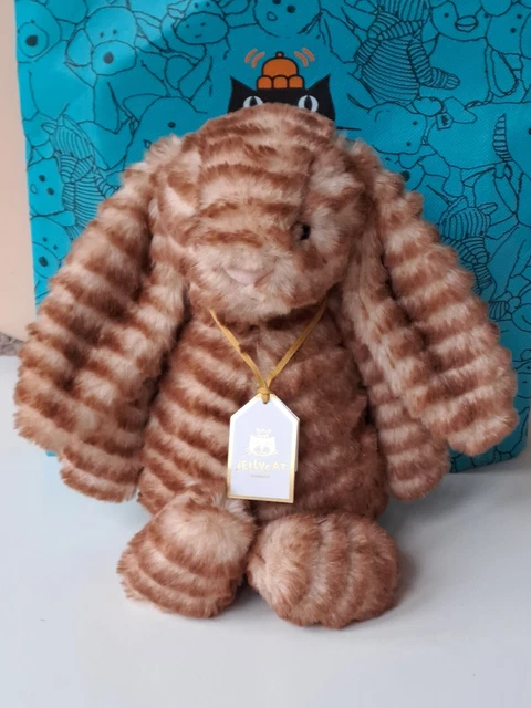 JELLYCAT NEW BASHFUL Luxe Juniper Bunny Medium, Bnwt, Brand New, Tags ...