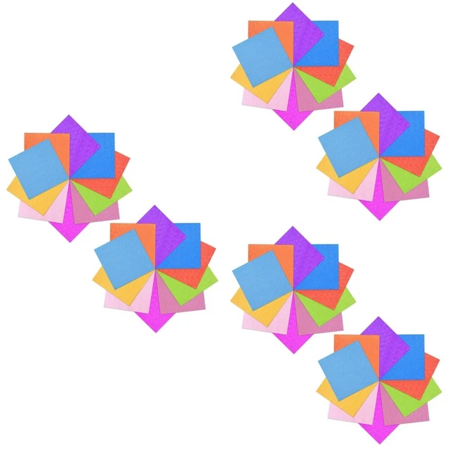 3 PACK ORIGAMI Square Papers Dual-sided Folding DIY Cutting Crane £30. ...