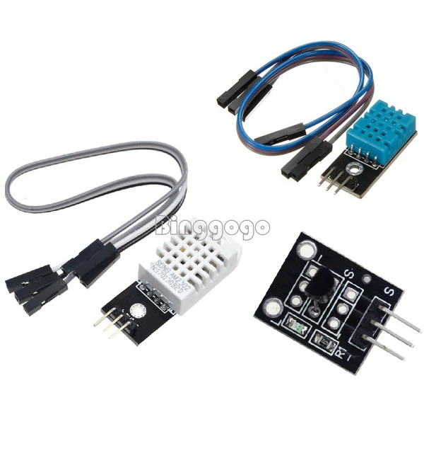 NEW DHT22/AM2302 DHT11 DS18B20 Digital Temperature and Humidity Sensor ...