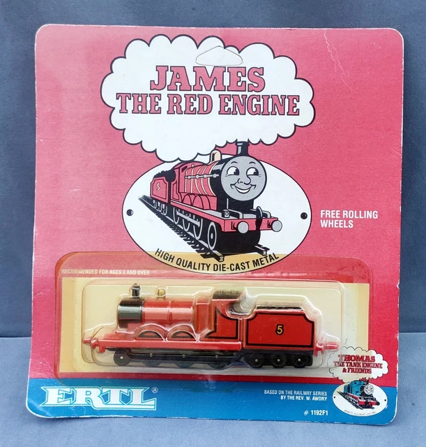 THOMAS THE TANK Engine ERTL Diecast James Red Train Loco 1990 Cloud ...