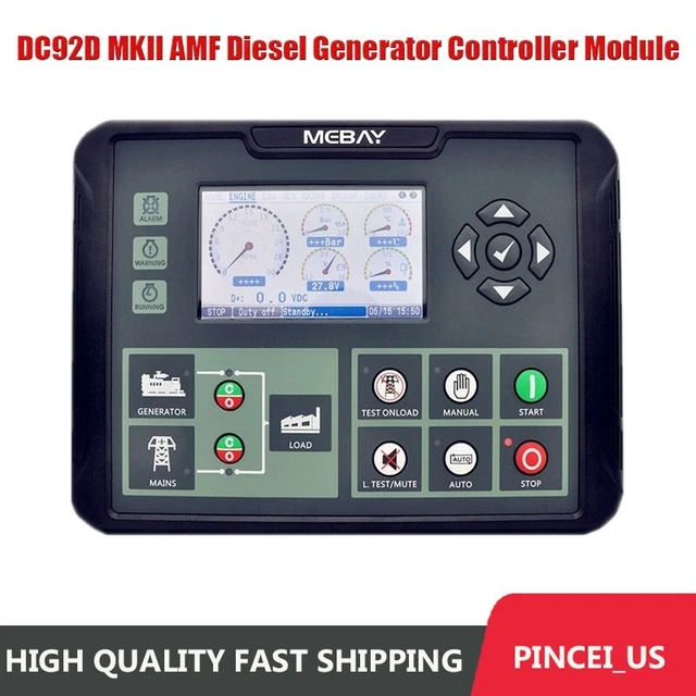 DC92D MKII AMF Diesel Generator Controller Module Auto start Gasoline ...