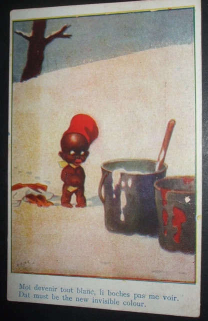 WW1 COMIC BY MAC BLACK SOLDIER FRENCH AFRICAN ARMY NEW INVISIBLE PAINT ...