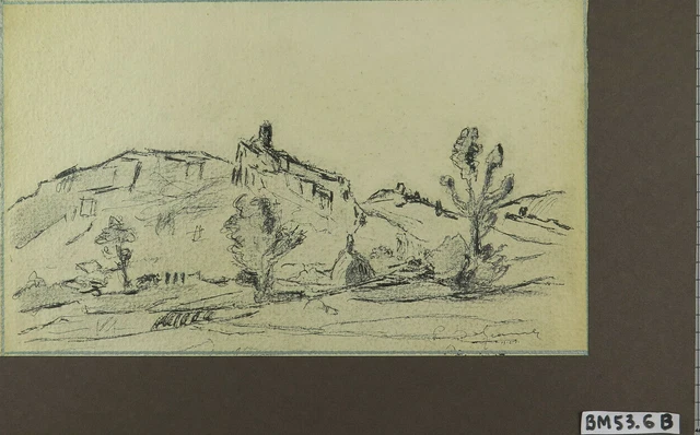 VUE DE PAYS Dessin Ancienne Signé Et en Date Du 1931 BM53.6B EUR 62,77 ...